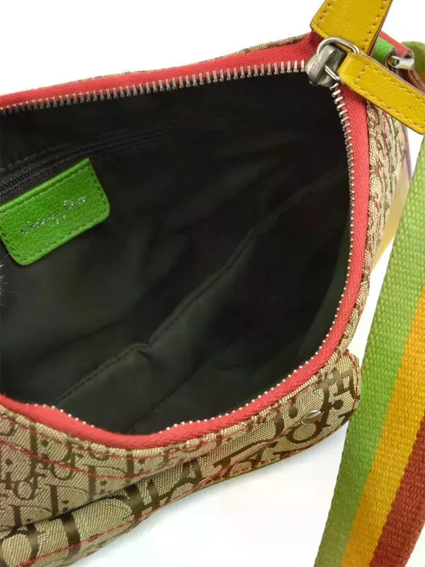 Dior 2004 Rasta-color Trotter Saddle Bag