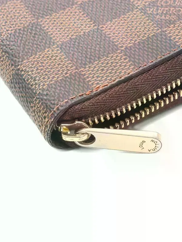 LOUIS VUITTON 2015 Zippy Damier Ebène Wallet