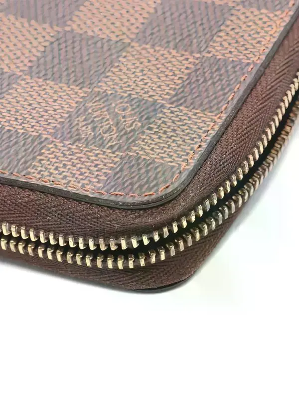 LOUIS VUITTON 2015 Zippy Damier Ebène Wallet
