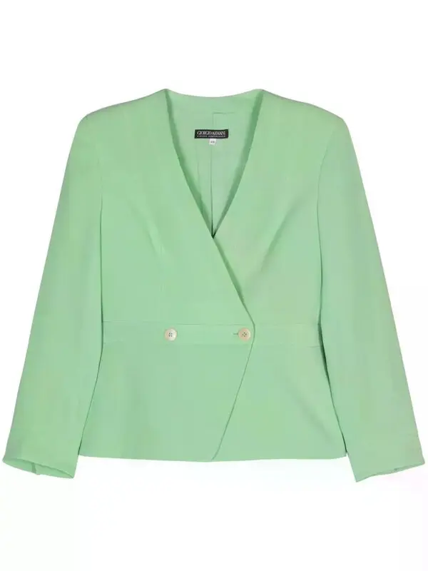 Giorgio Armani 1990s Double-breasted Silk Blazer