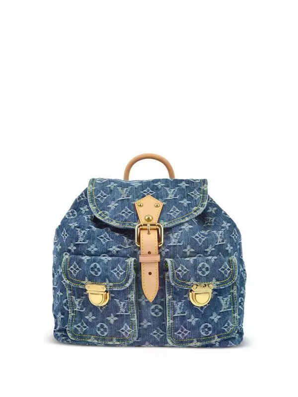 LOUIS VUITTON 2006 Sac A Dos Gm Denim Backpack
