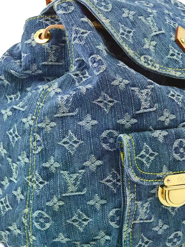 LOUIS VUITTON 2006 Sac A Dos Gm Denim Backpack