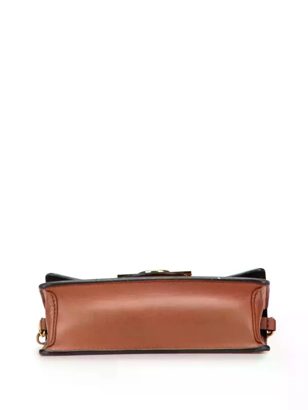 LOUIS VUITTON Monogram Reverse Dauphine Wallet On Chain - Brown