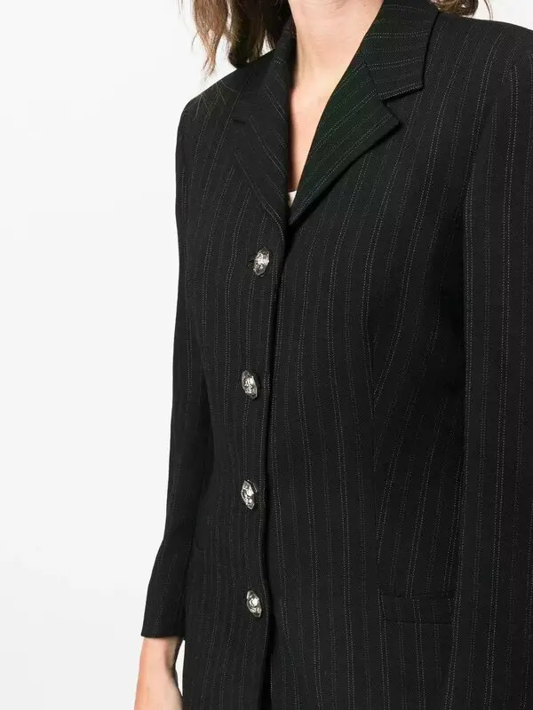 Versace 1990s Pinstripe Single-breasted Blazer
