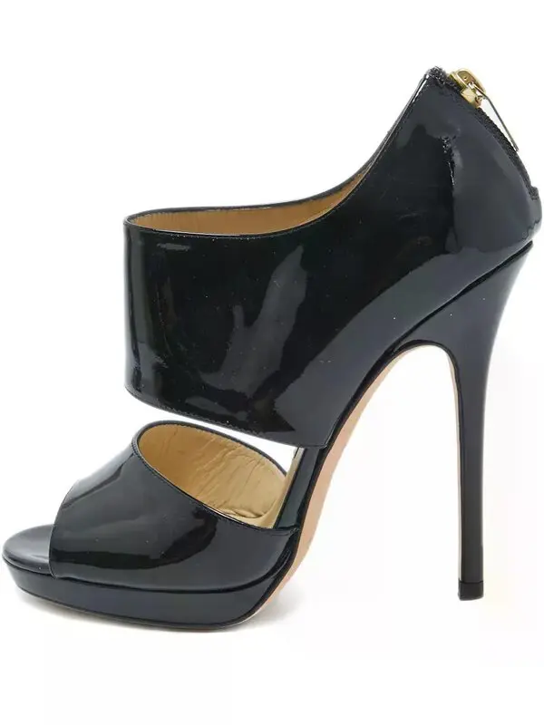 JIMMY CHOO 2023 120mm Patent Leather Platform Sandals