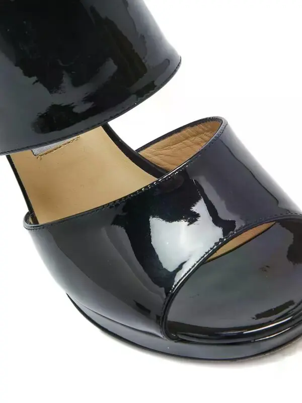 JIMMY CHOO 2023 120mm Patent Leather Platform Sandals