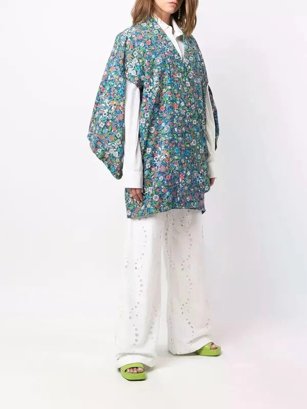 A.N.G.E.L.O. VINTAGE CULT 1970s Floral Split-sleeved Coat