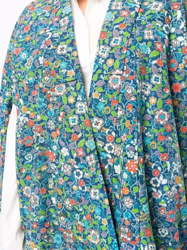 A.N.G.E.L.O. VINTAGE CULT 1970s Floral Split-sleeved Coat
