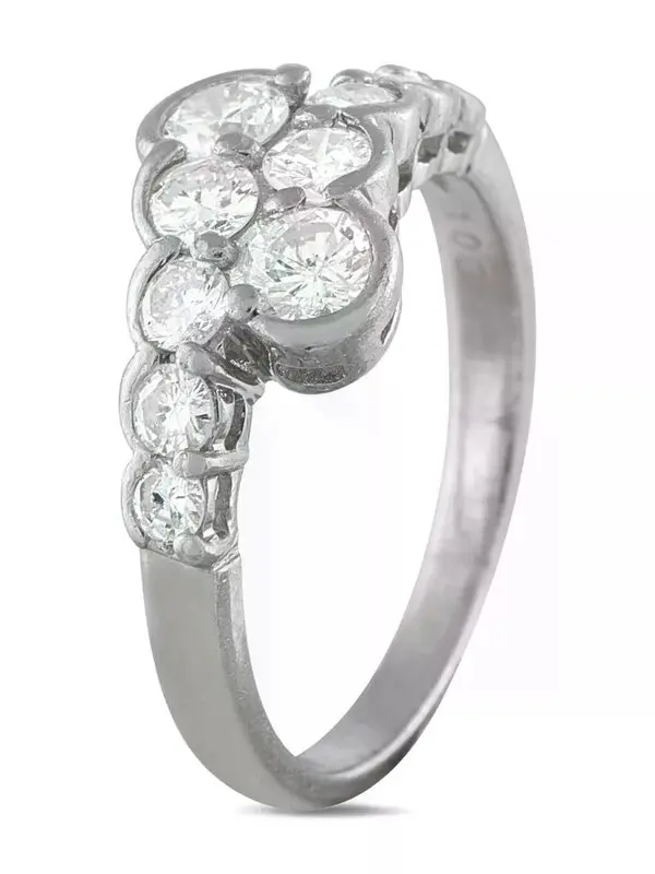 LB EXCLUSIVE Platinum And Diamond Bypass Ring