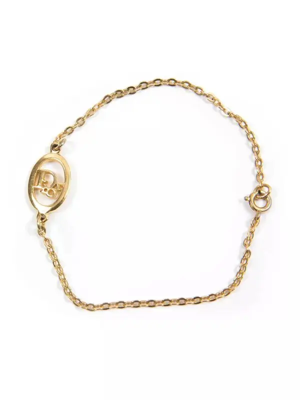 Dior 1990s Cd Chain Bracelet - Gold
