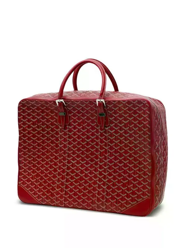 Goyard Goyardine Zipped Suitcase - Red