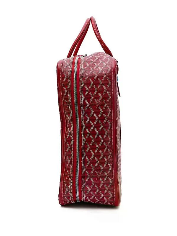 Goyard Goyardine Zipped Suitcase - Red