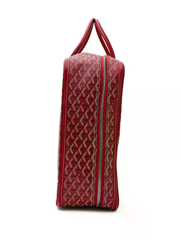 Goyard Goyardine Zipped Suitcase - Red
