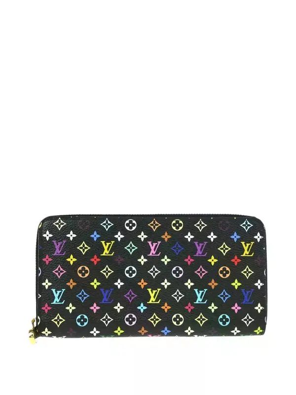 LOUIS VUITTON X Takashi Murakami 2016 Monogram Zip-around Wallet - Black