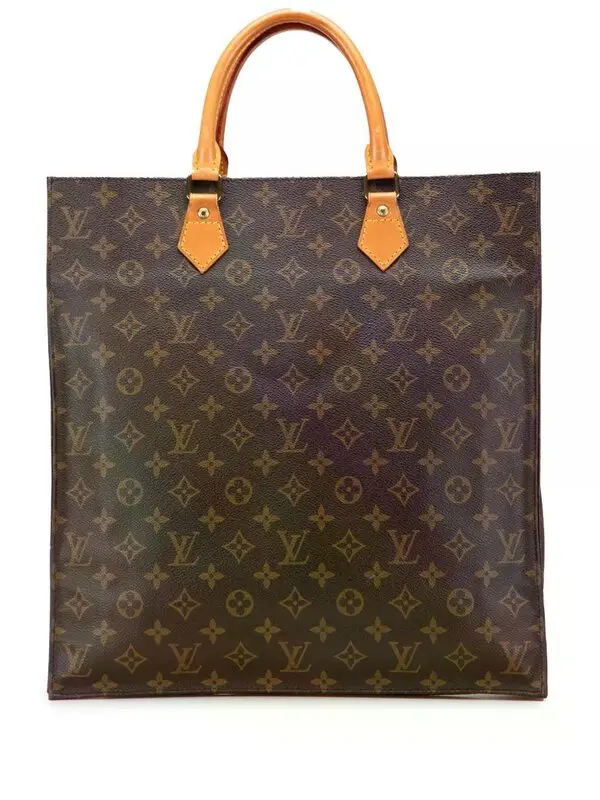 LOUIS VUITTON 1990 Monogram Sac Plat Tote