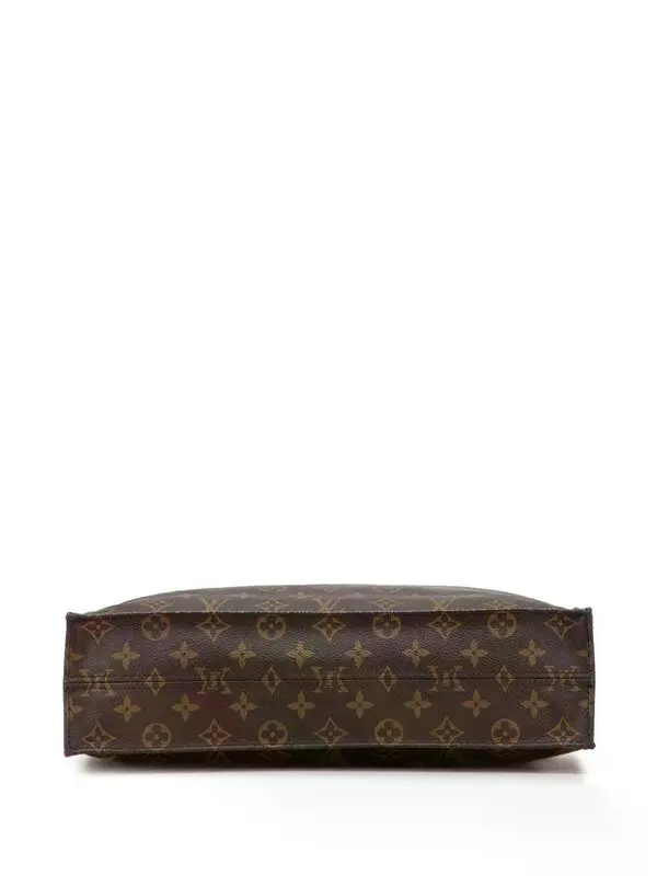 LOUIS VUITTON 1990 Monogram Sac Plat Tote