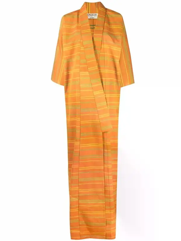 A.N.G.E.L.O. VINTAGE CULT 1970s Stripe-print Wide-sleeve Coat