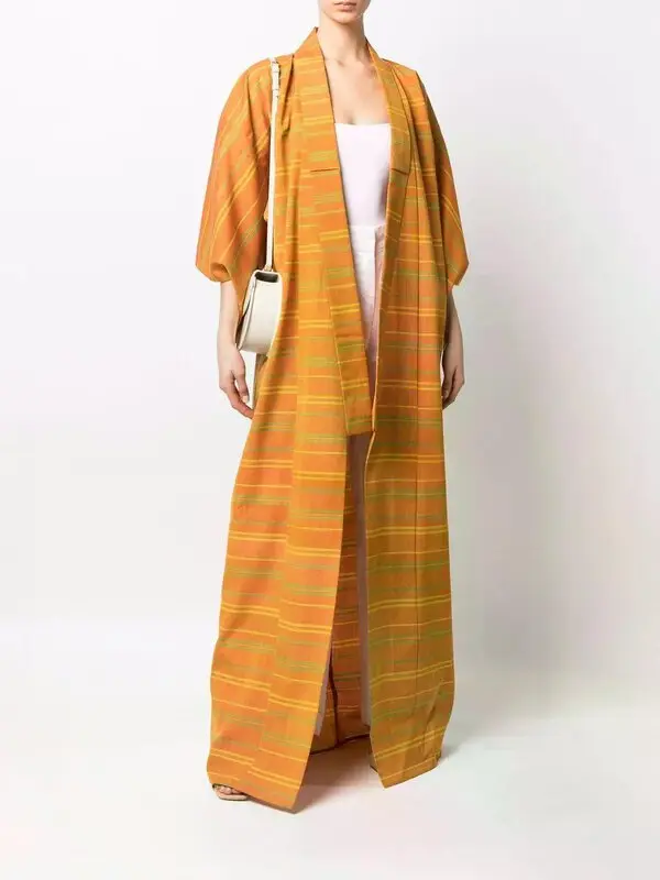 A.N.G.E.L.O. VINTAGE CULT 1970s Stripe-print Wide-sleeve Coat