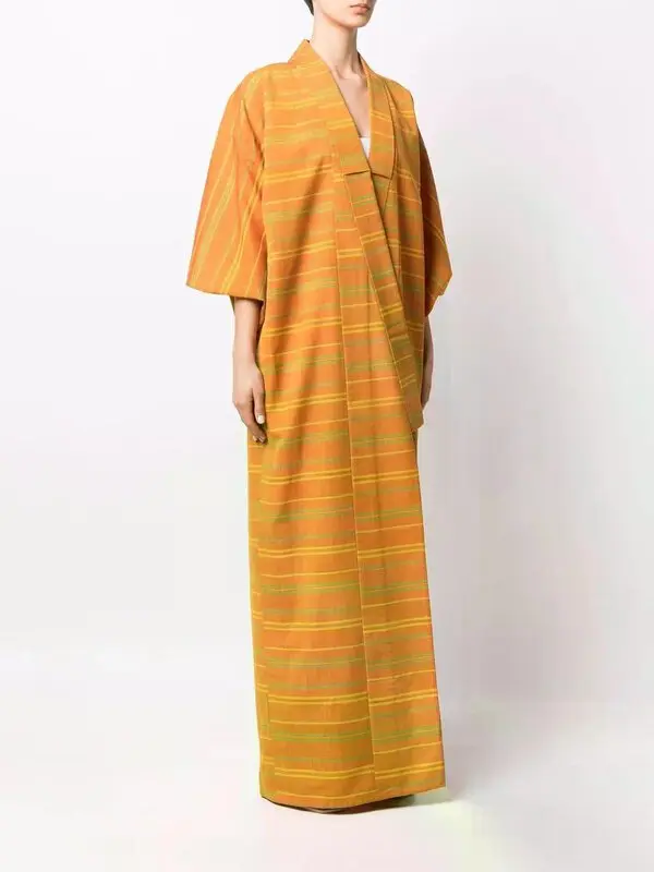 A.N.G.E.L.O. VINTAGE CULT 1970s Stripe-print Wide-sleeve Coat