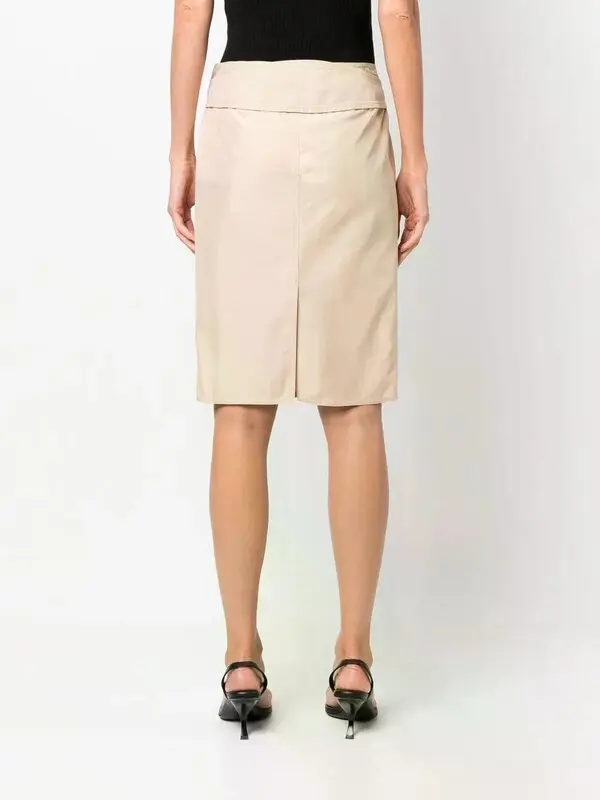 Gucci 2000s Belted Pencil Skirt
