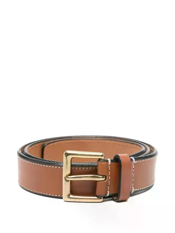 Gianfranco Ferre 1990s Stitched Belt - Brown