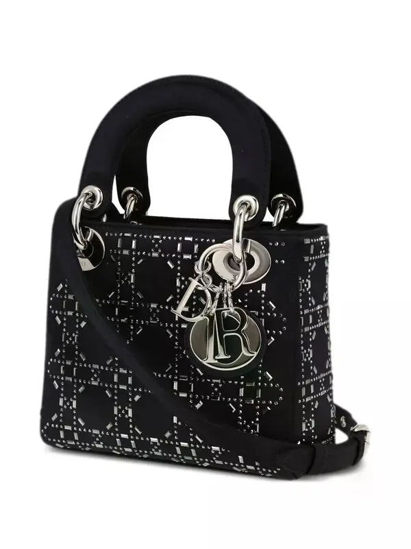Dior Lady Mini Shoulder Bag - Black