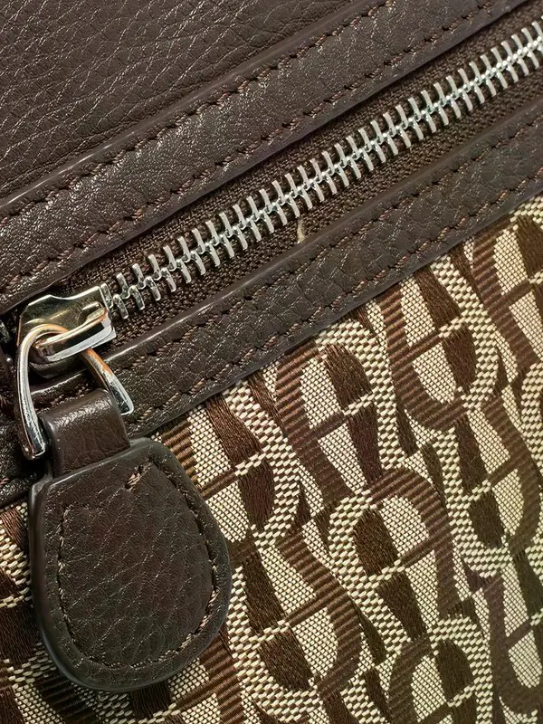 AIGNER Monogrammed Flap Shoulder Bag