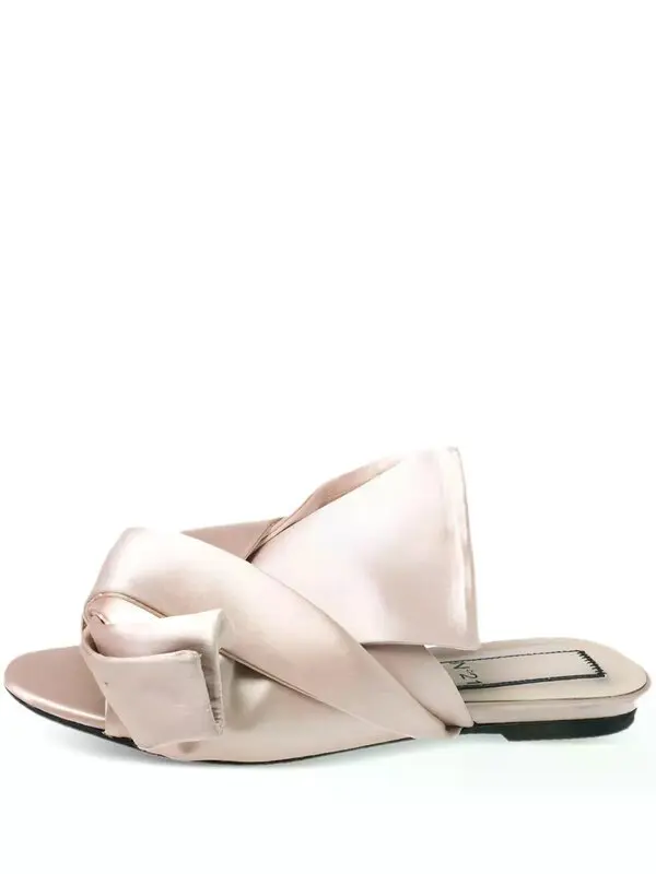 N°21 Satin Knot Sandals - Neutrals
