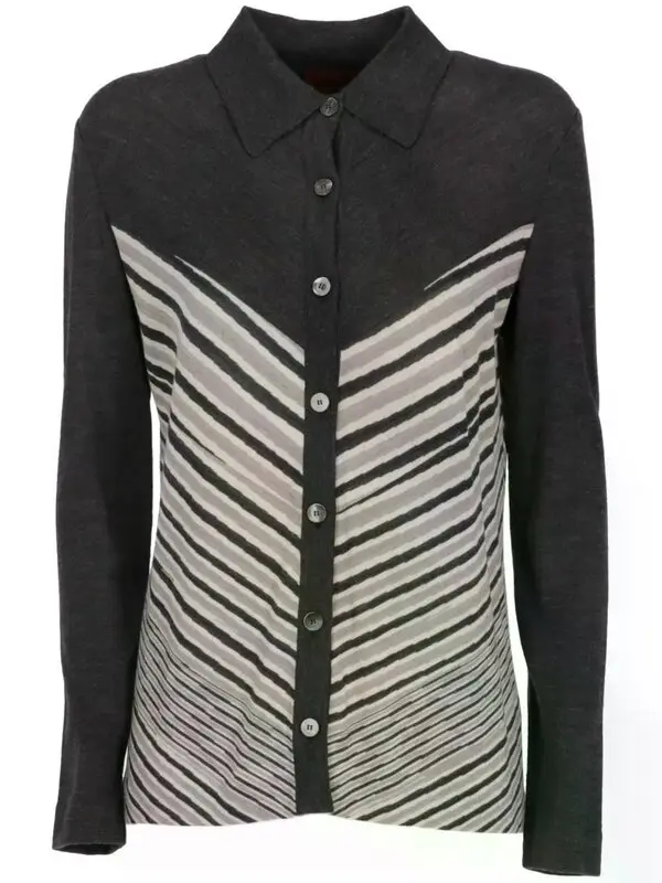 Missoni 2000s Striped Buttoned Jumper