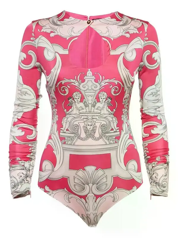 Versace Barocco-print Bodysuit