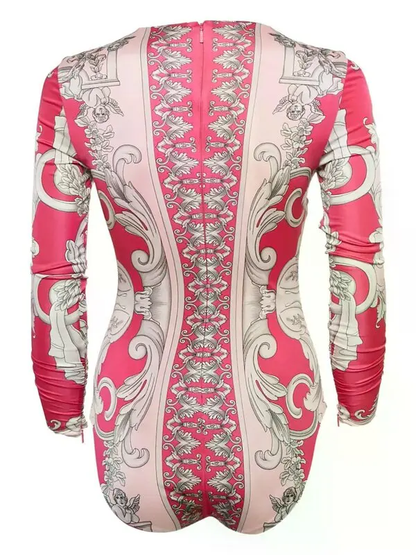 Versace Barocco-print Bodysuit