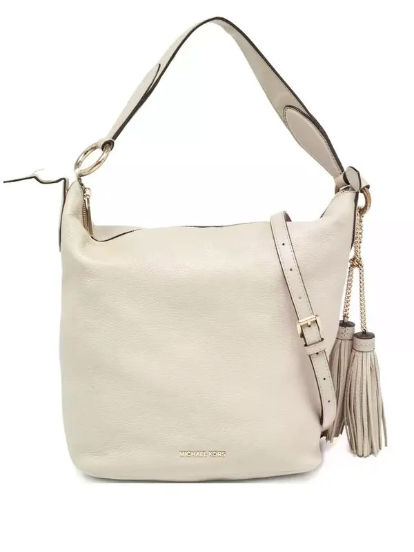 Michael Kors Elana Tasselled Shoulder Bag - Grey