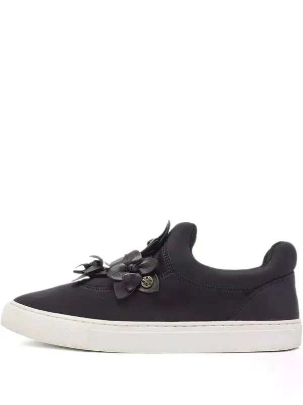 Tory Burch Blossom Flower Leather Sneakers