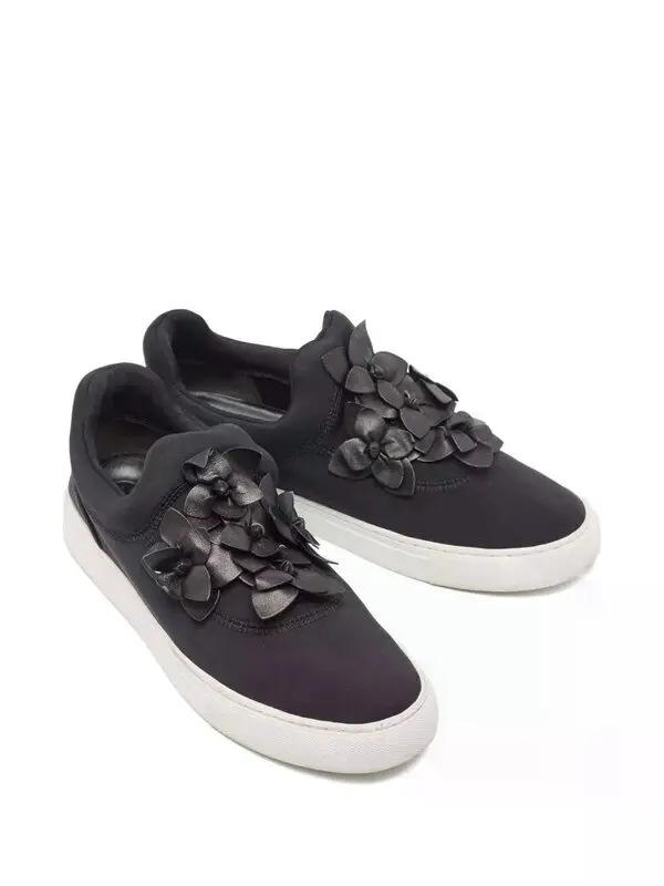 Tory Burch Blossom Flower Leather Sneakers