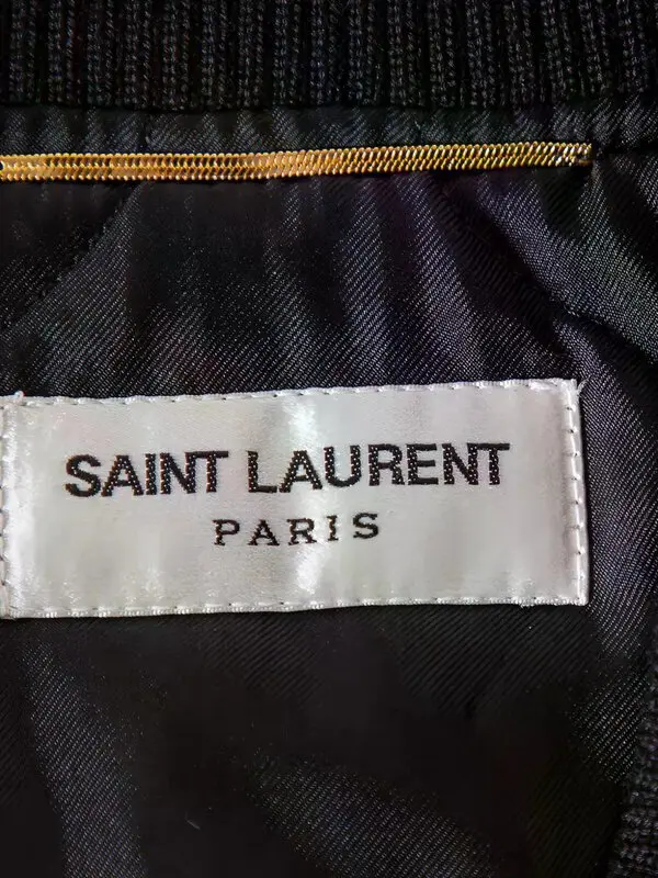 Saint Laurent Satin Bomber Jacket