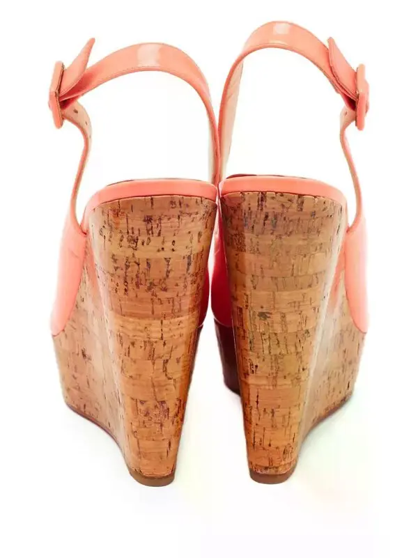 CHRISTIAN LOUBOUTIN 140mm Patent Peep-toe Wedge Sandals