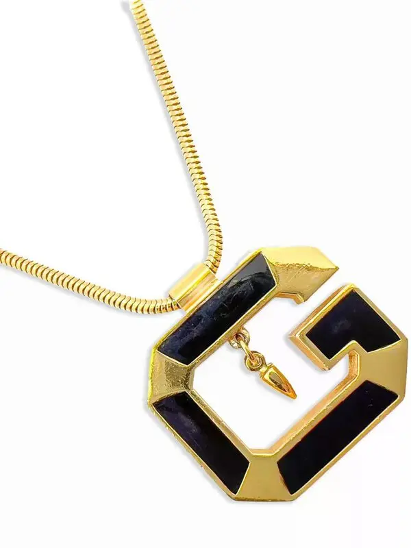 Givenchy 1980s G-pendant Necklace