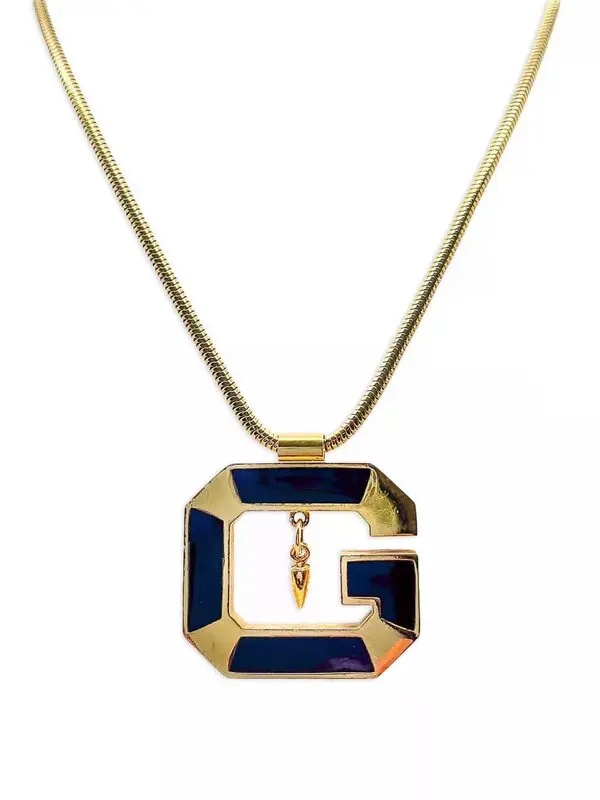 Givenchy 1980s G-pendant Necklace