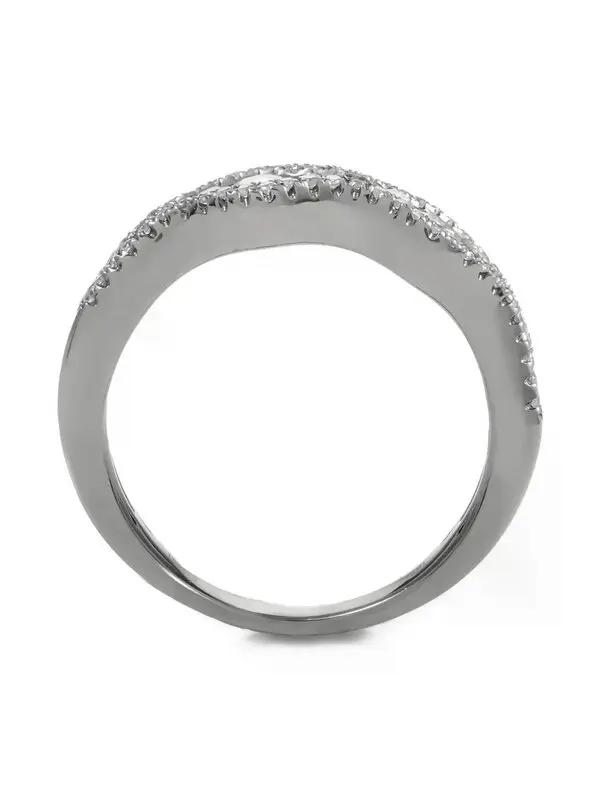 LB EXCLUSIVE 18k White Gold Diamond Wedding Band