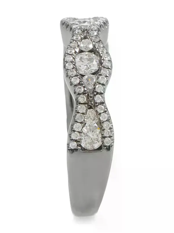 LB EXCLUSIVE 18k White Gold Diamond Wedding Band