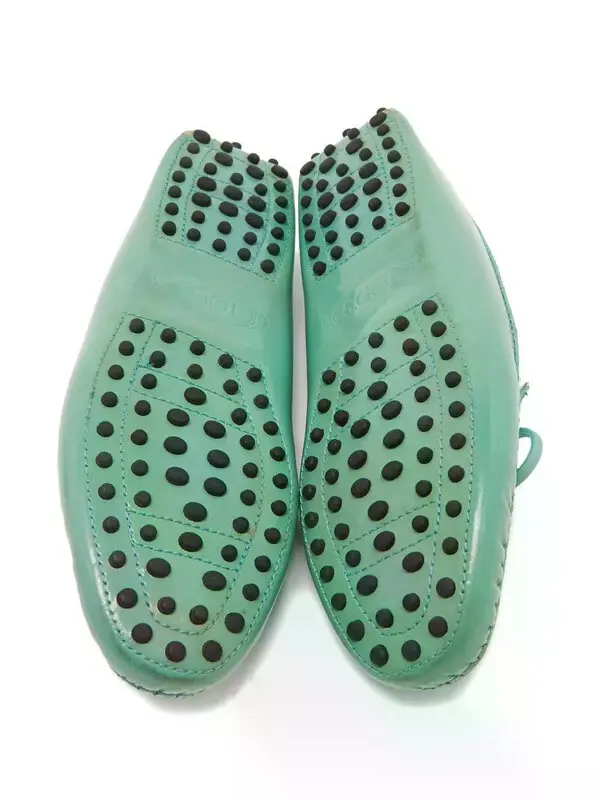 TOD'S Leather Loafers - Green