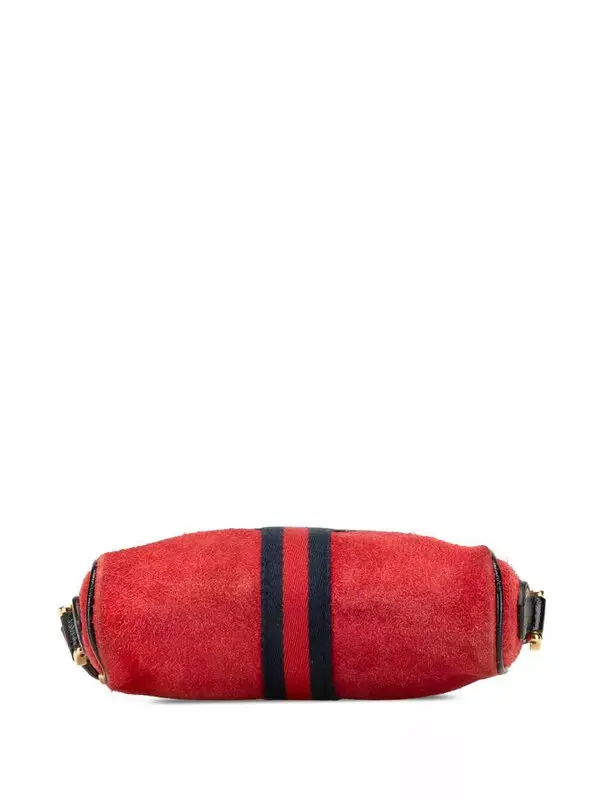 Gucci Mini Suede Ophidia Crossbody Bag - Red