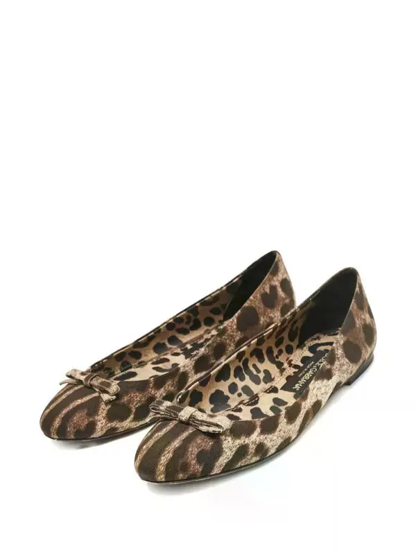 Dolce & Gabbana Leopard-print Ballet Flats
