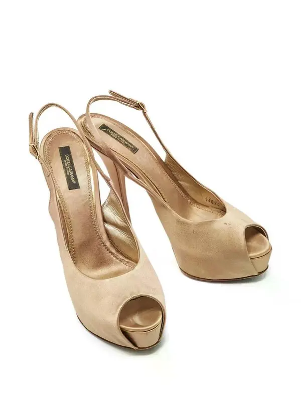 Dolce & Gabbana 120mm Peep-toe Slingback Pumps