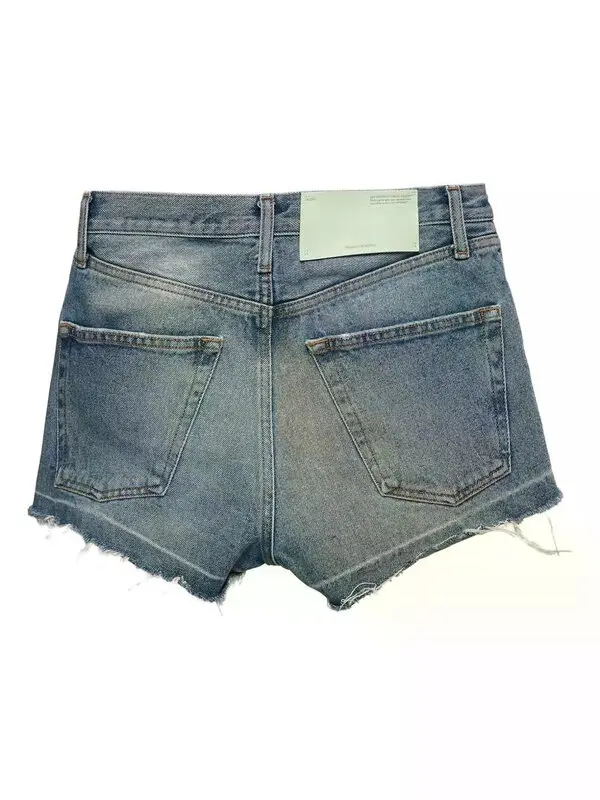 Off-White Pre-owned Distressed Denim Shorts