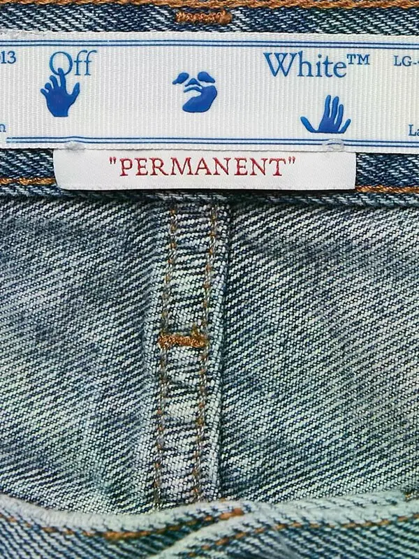 Off-White Pre-owned Distressed Denim Shorts
