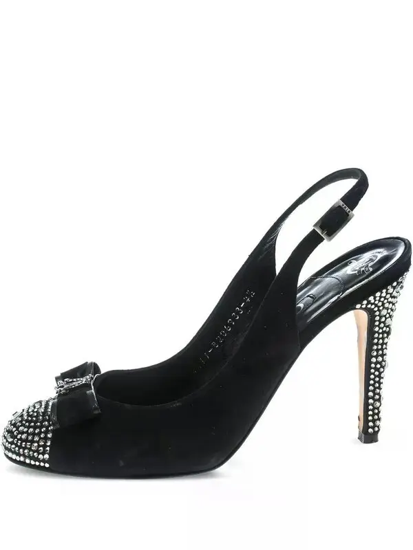 GINA 100mm Crystal-embellished Pumps