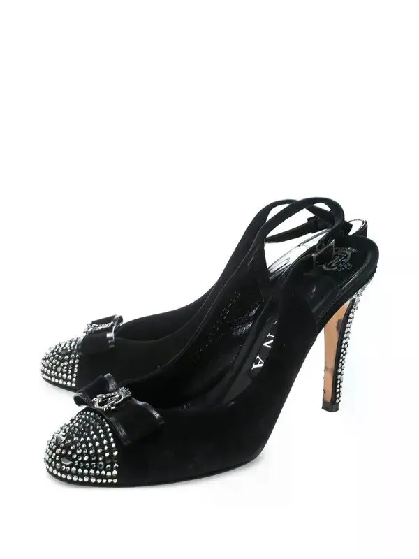 GINA 100mm Crystal-embellished Pumps