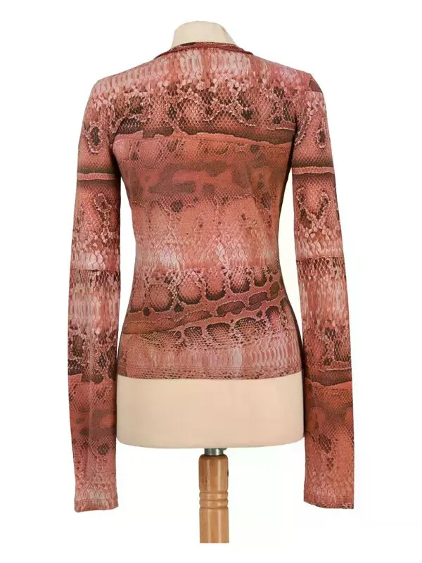 Just Cavalli Python-print V-neck Top