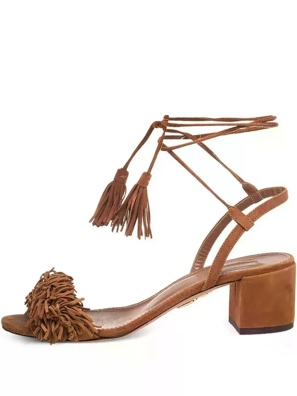 AQUAZZURA 55mm Wild Thing Sandals - Brown